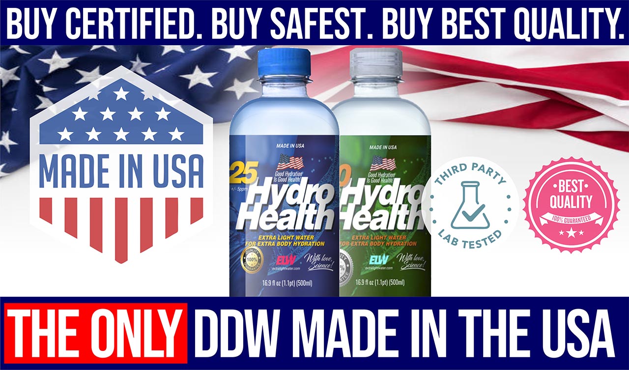 DDW Deuterium Depleted Water | 25 HydroHealth
